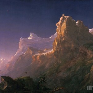 Thomas Cole : Prometheus Bound 1847 Canvas Gallery Wrapped or Framed ...
