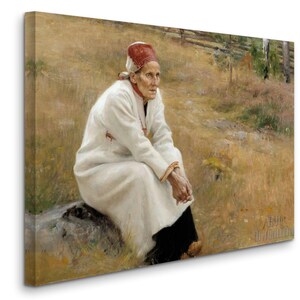 Albert Edelfelt : Larin Paraske (1893) Canvas Gallery Wrapped or Framed ...