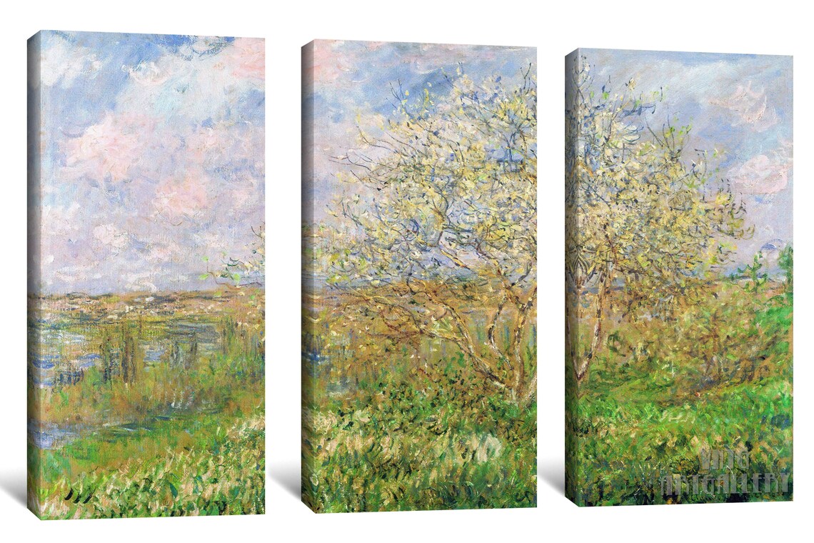 Claude Monet : Spring 1880 Canvas Gallery Wrapped or Framed - Etsy