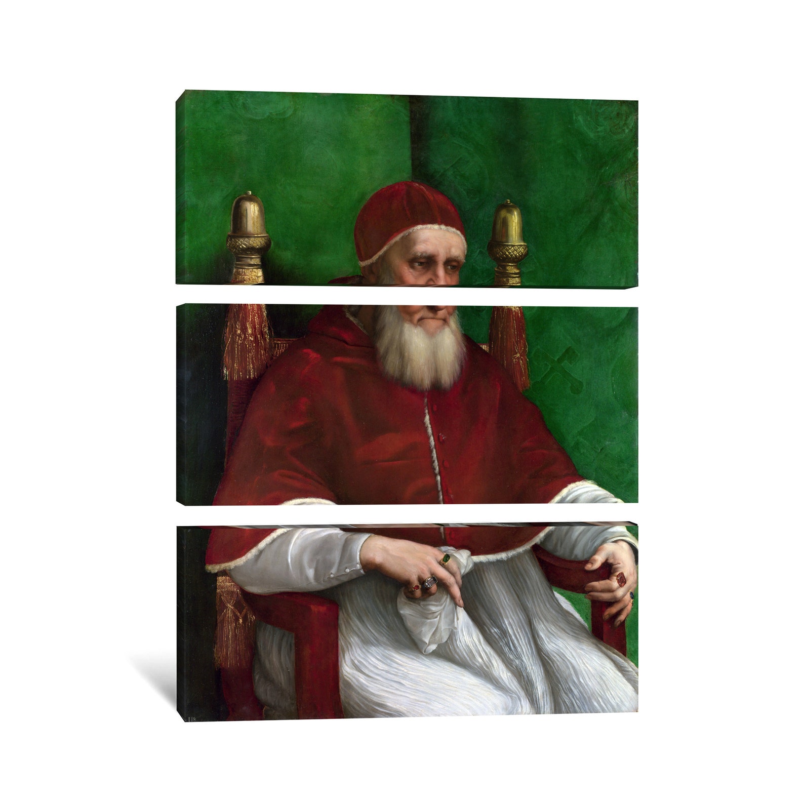 Raphael : Portrait of Pope Julius II 1511 Canvas Gallery - Etsy