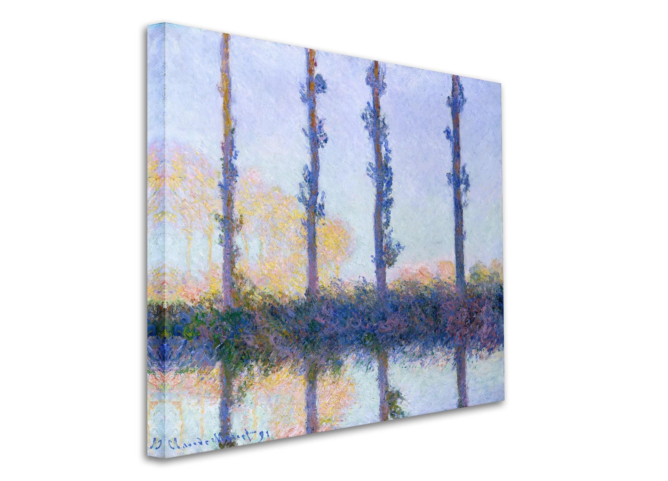Claude Monet : the Four Trees (1891) Canvas Gallery Wrapped or Framed ...