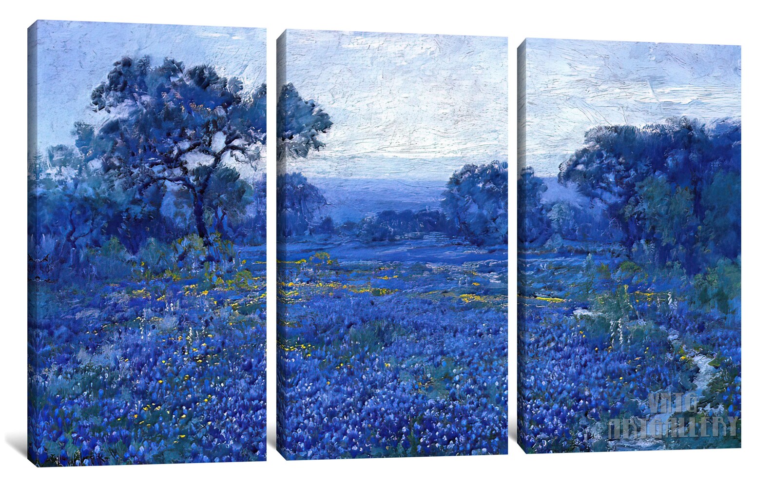 Robert Julian Onderdonk : Bluebonnet Scene 1921 Canvas - Etsy