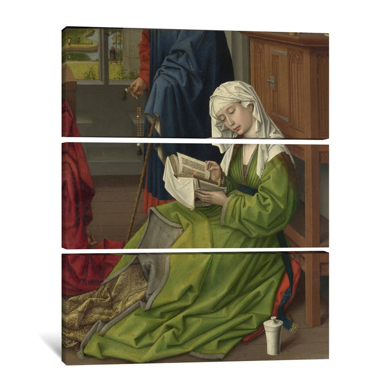Rogier van der Weyden : The Magdalen Reading 1438 Canvas | Etsy