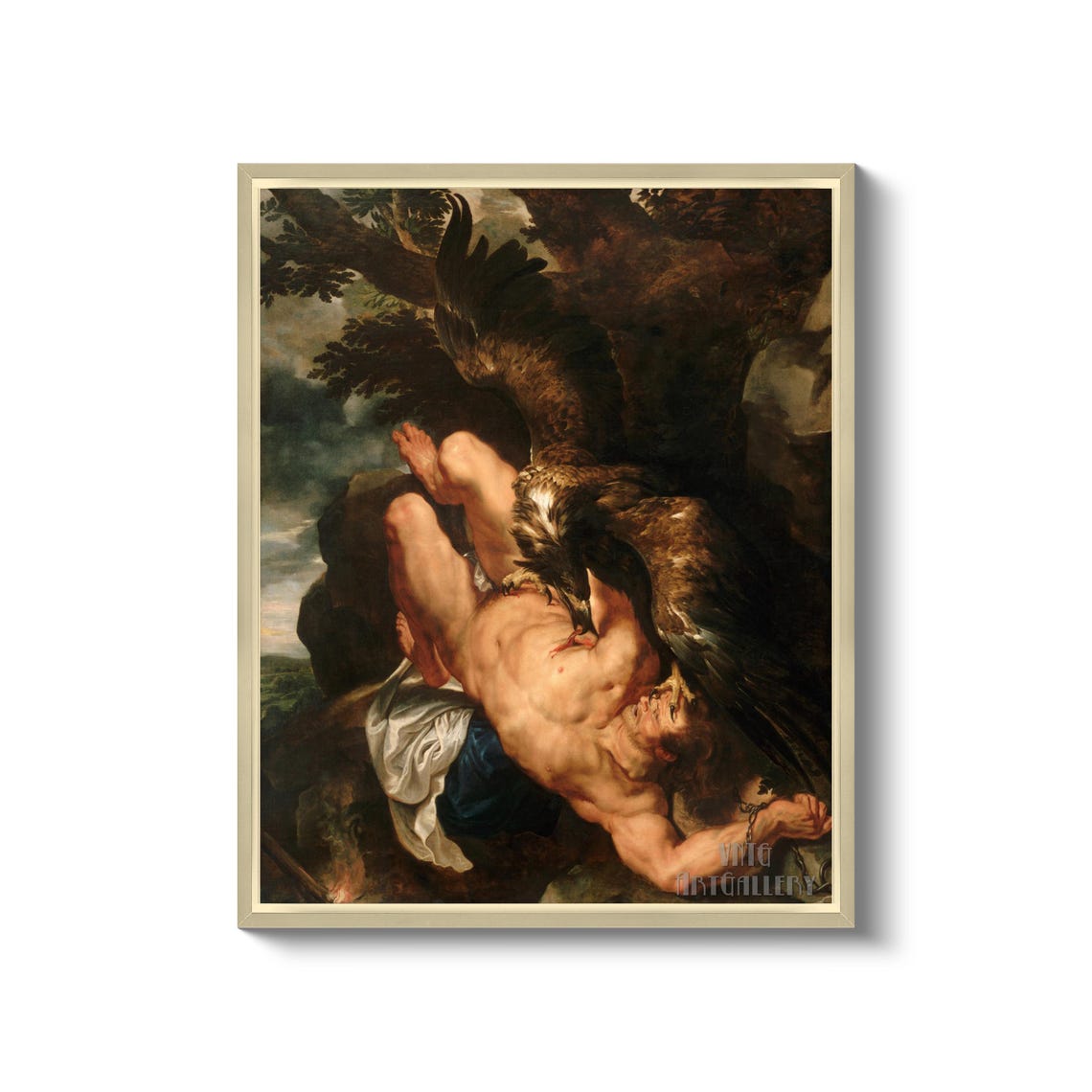 Peter Paul Rubens : Prometheus Bound (1611-12) Gallery Wrapped or ...