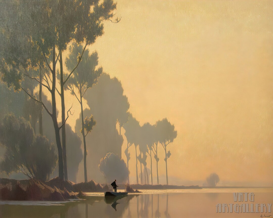 Alexandre Jacob : Early Morning (1876-1972) Canvas Gallery Wrapped or ...