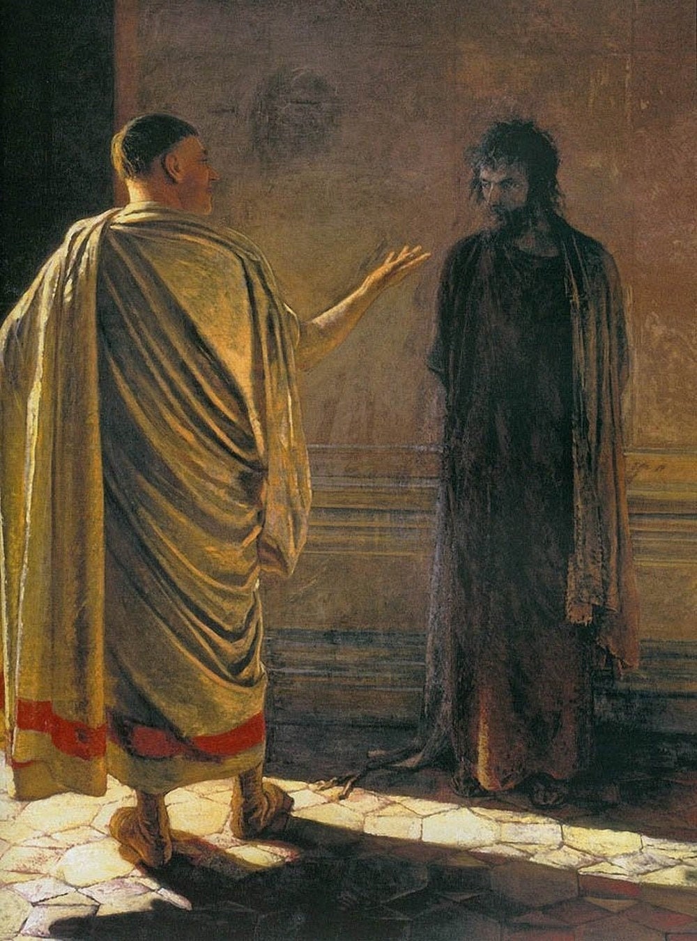 Nikolai Ge Christ and Pilate What is truth 1890 Canvas | Etsy