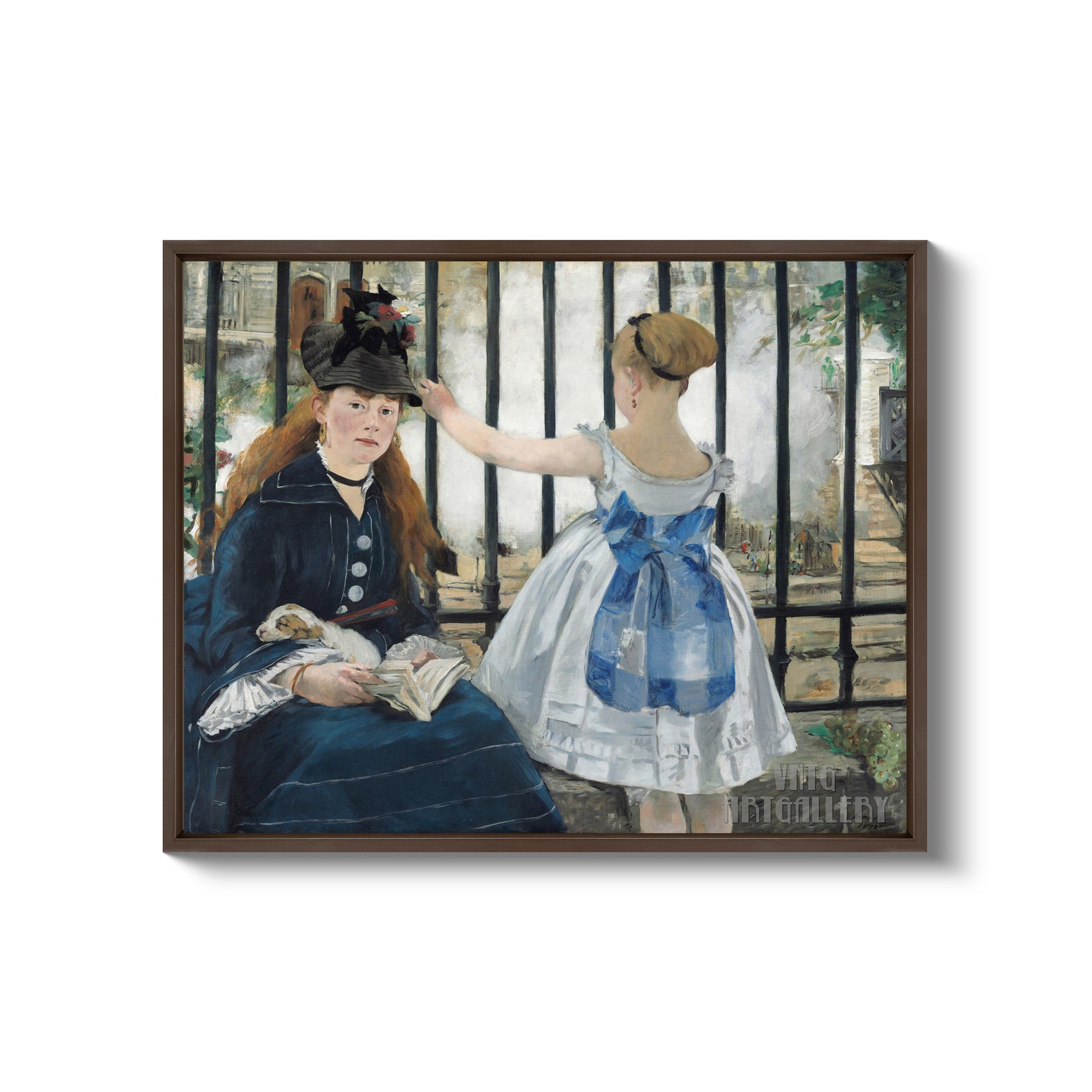 Édouard Manet : the Railway 1873 Canvas Gallery Wrapped - Etsy
