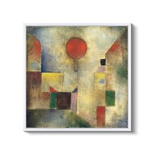 Paul Klee : Red Balloon 1922 Canvas Gallery Wrapped or Framed Giclee ...