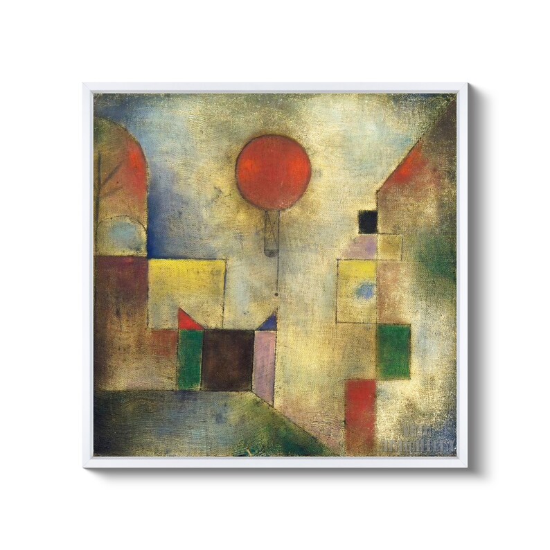 Paul Klee : Red Balloon 1922 Canvas Gallery Wrapped or - Etsy