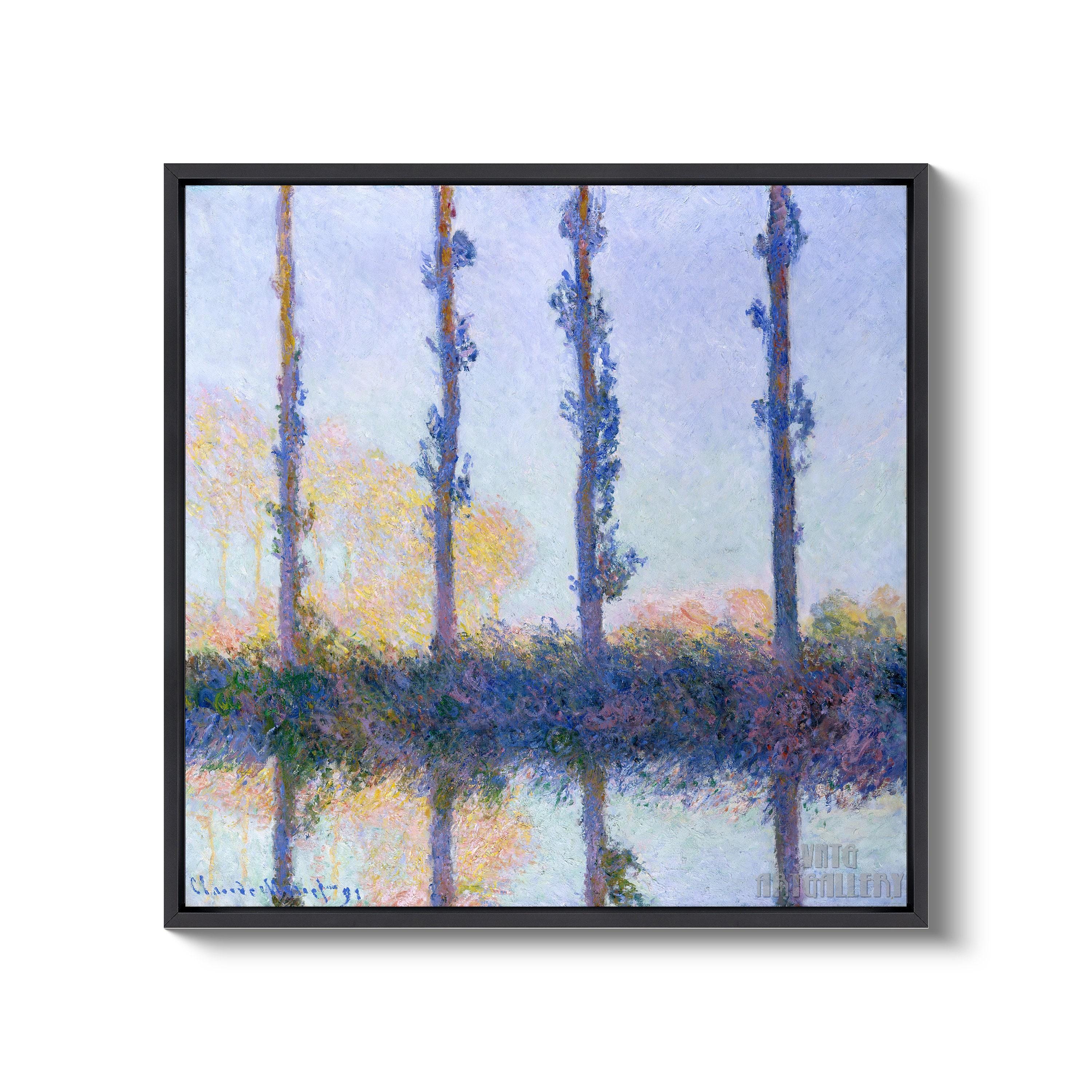 Claude Monet : the Four Trees (1891) Canvas Gallery Wrapped or Framed ...