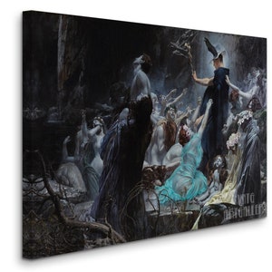 Adolf Hirémy-hirschl Souls on the Banks of the Acheron 1898 Canvas ...