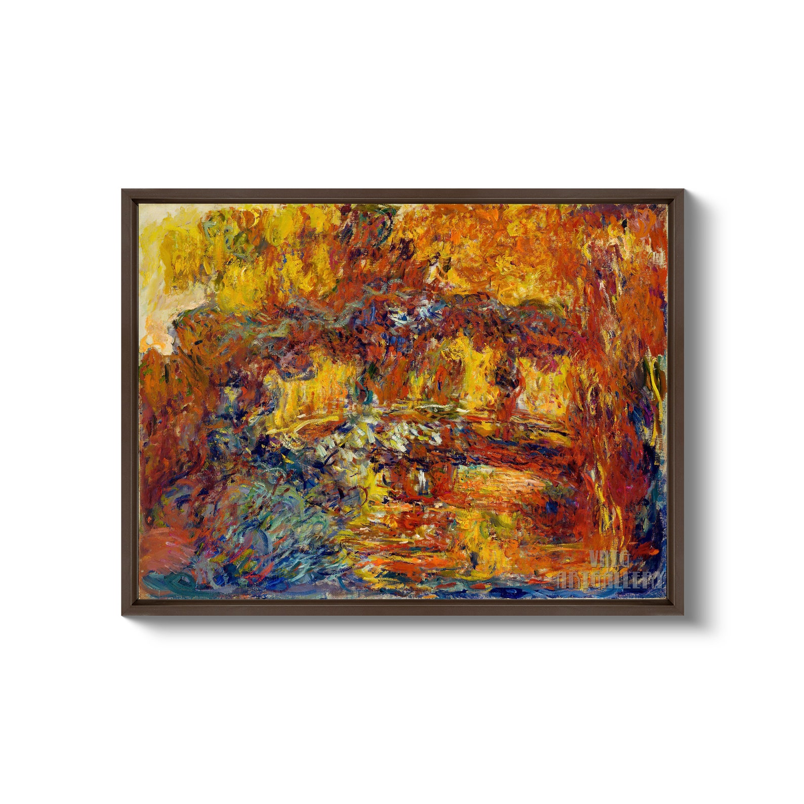 Claude Monet : the Japanese Footbridge (1920) Canvas Gallery Wrapped or ...