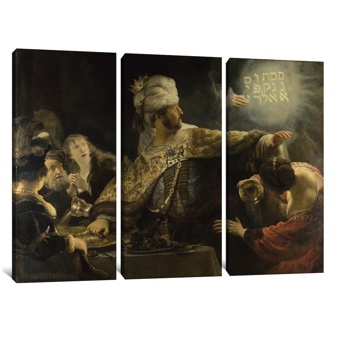 Rembrandt Van Rijn : Belshazzar's Feast 1635 Canvas - Etsy