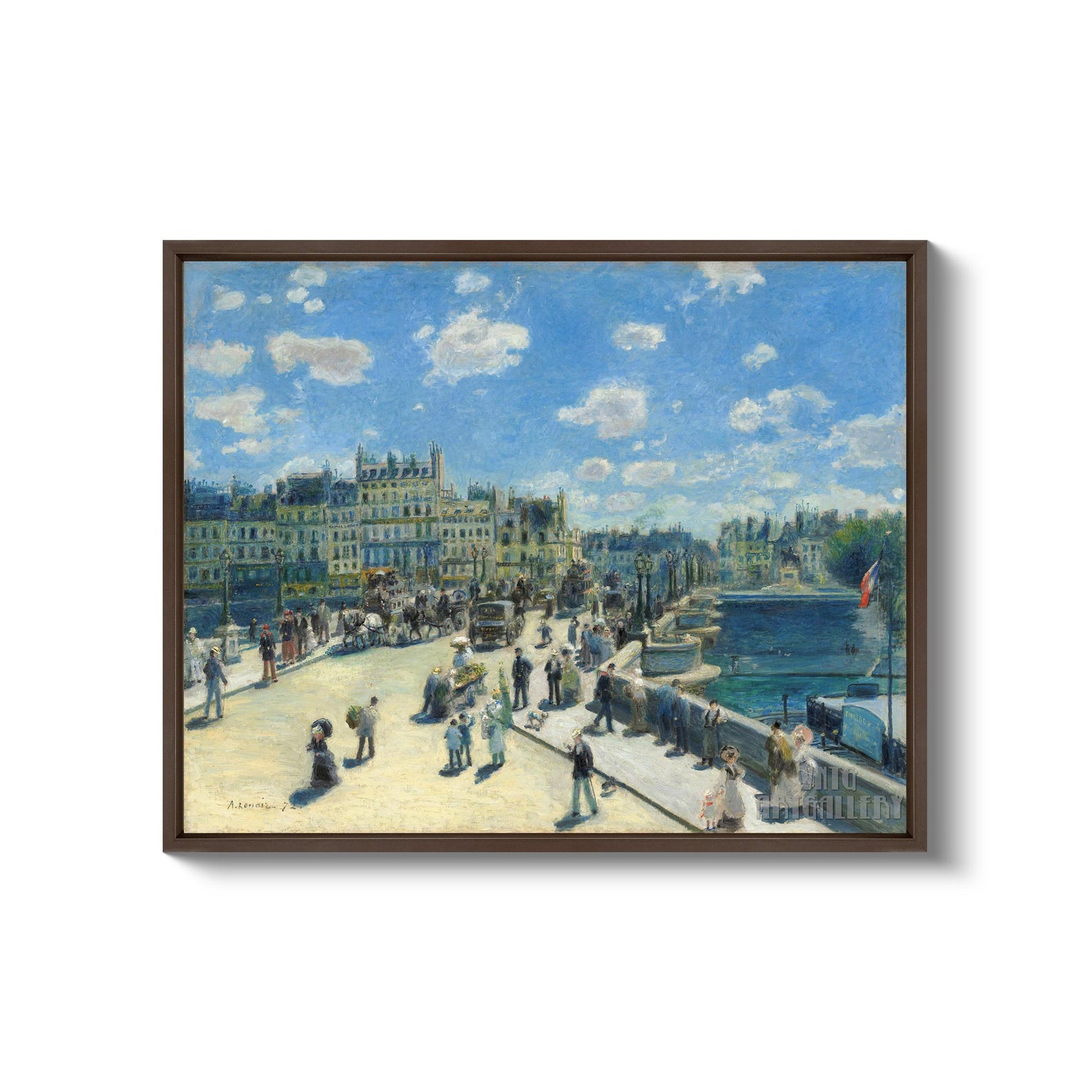 Auguste Renoir : Pont Neuf Paris (1872) Canvas Gallery Wrapped or ...
