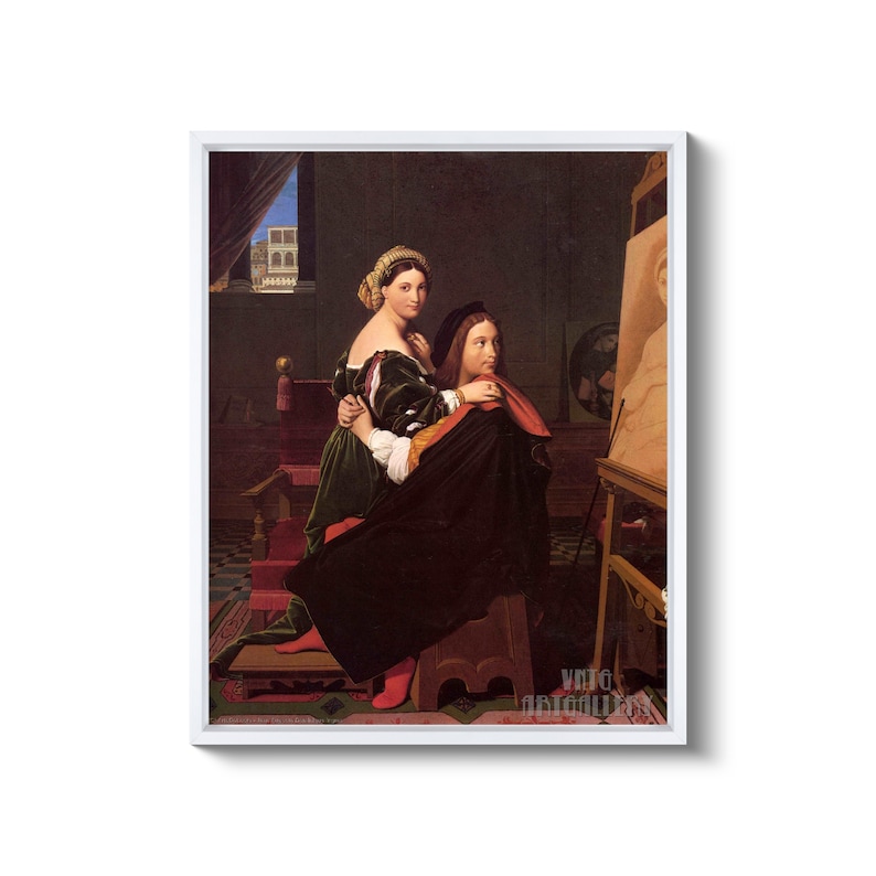 Jean Auguste Dominique Ingres : Raphael and the Fornarina - Etsy