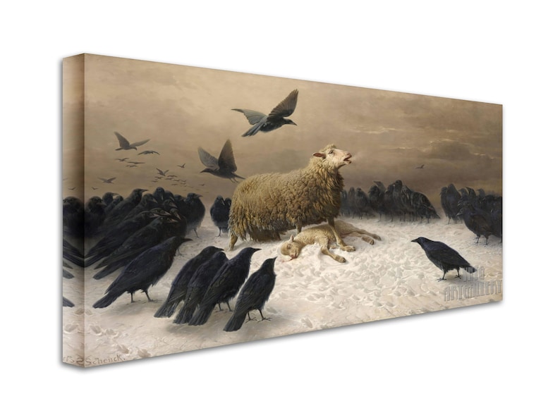 August Friedrich Schenck : Anguish 1878 Canvas Gallery - Etsy