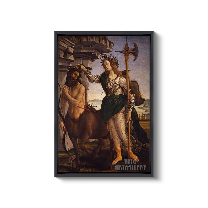 Sandro Botticelli : Pallas and the Centaur 1482 Canvas - Etsy