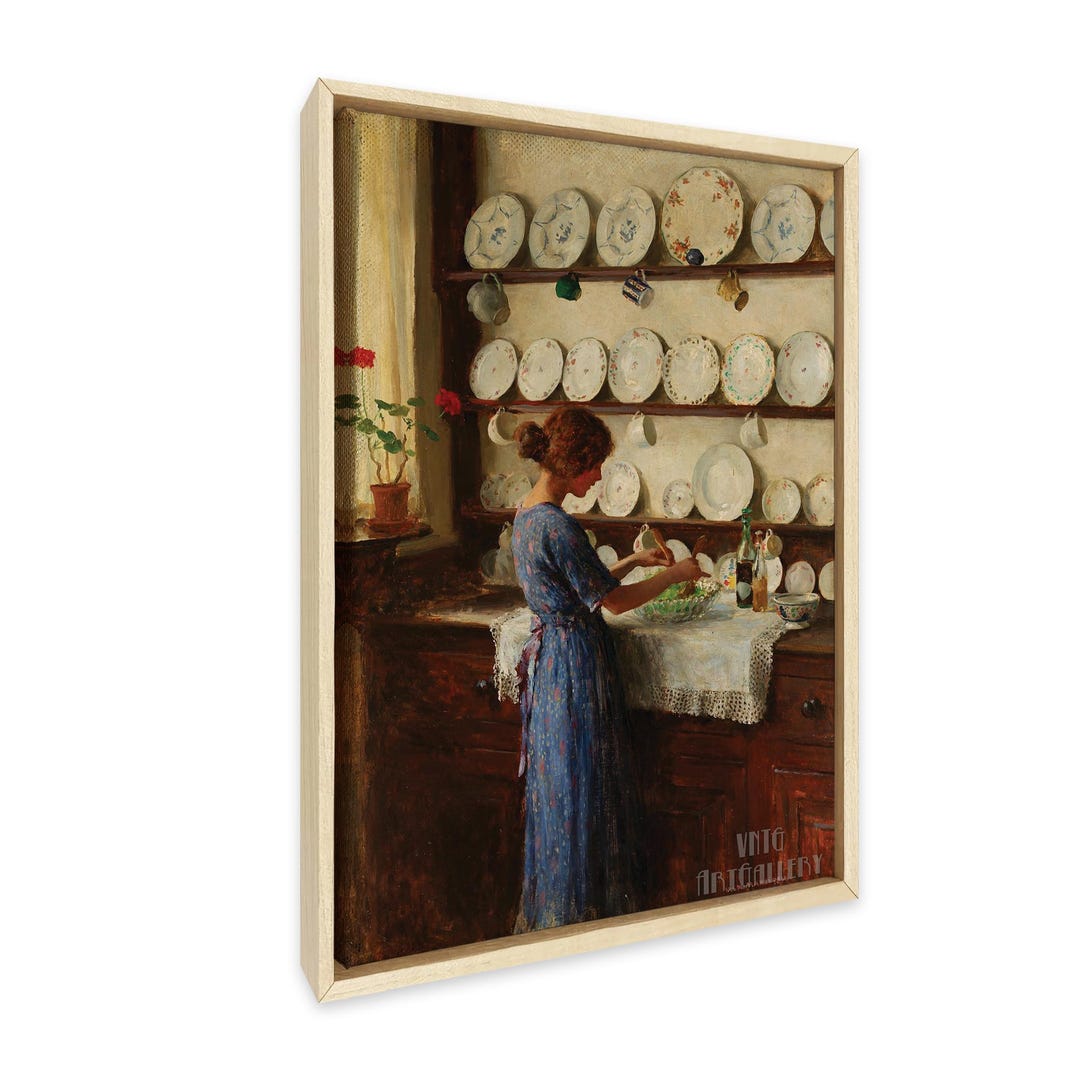 William Henry Margetson : the Lady of the House date Unknown Canvas ...