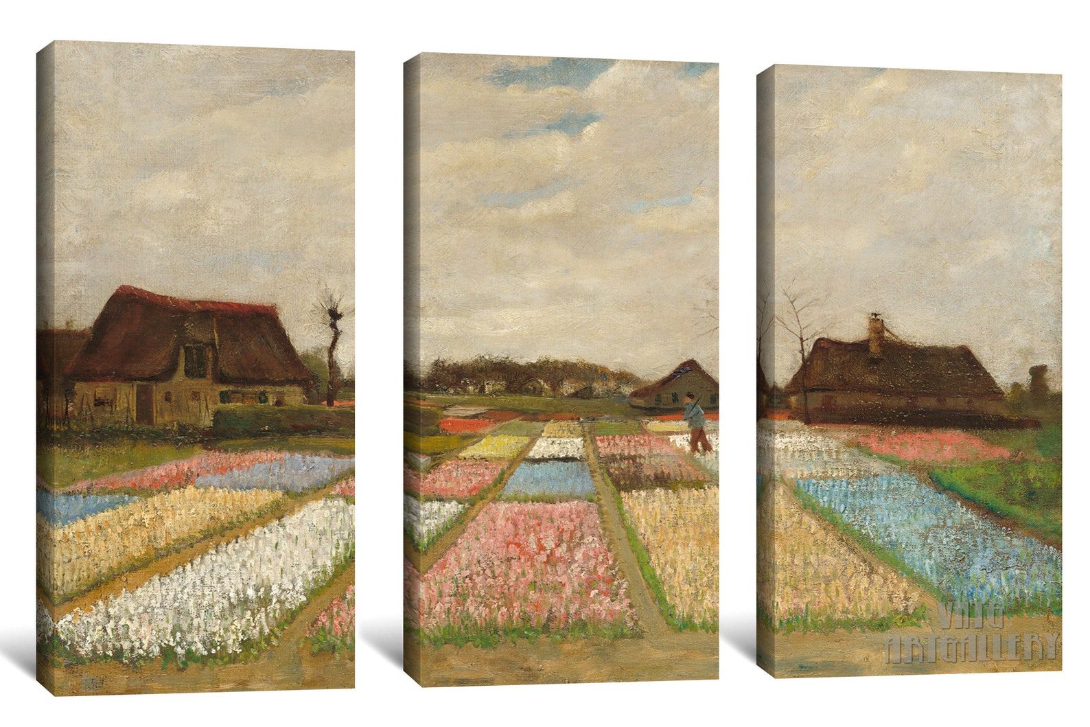 Vincent Van Gogh : Flower Beds in Holland bulb Fields 1883 - Etsy