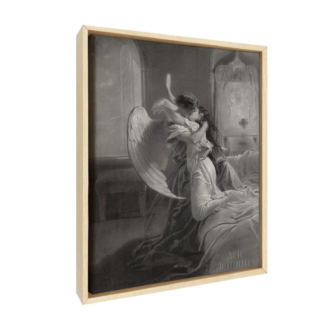 Mihály Von Zichy : Romantic Encounter 1864 Canvas Gallery Wrapped or ...