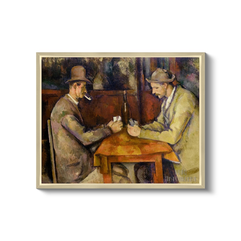Paul Cézanne : the Card Players (les Joueurs De Cartes) (1890) Canvas ...