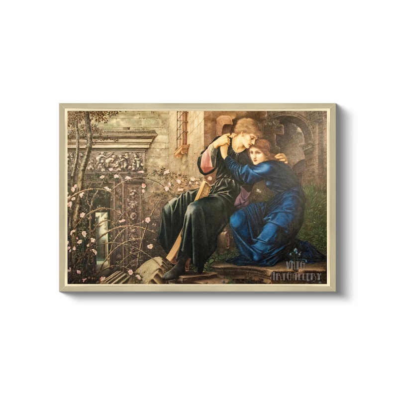 Edward Burne-jones : Love Among the Ruins (second Version) (1871 ...