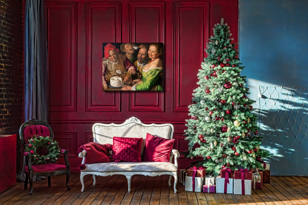 Vincenzo Campi : the Ricotta Eaters 1585 Canvas Gallery - Etsy