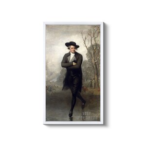 Gilbert Stuart : the Skater 1782 Canvas Gallery Wrapped or - Etsy