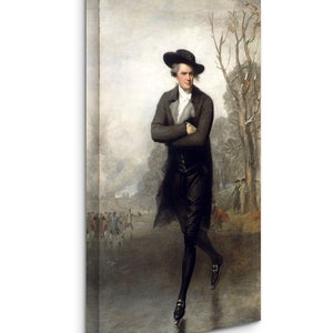 Gilbert Stuart : the Skater 1782 Canvas Gallery Wrapped or - Etsy