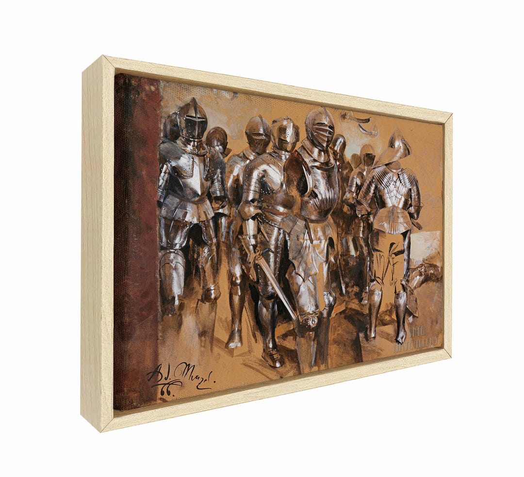 Adolph Menzel : Armor Chamber Fantasy 1866 Canvas Gallery Wrapped or ...