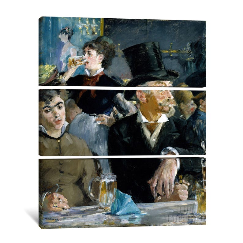 Édouard Manet : the Café-concert (1867) Canvas Gallery Wrapped Giclee ...