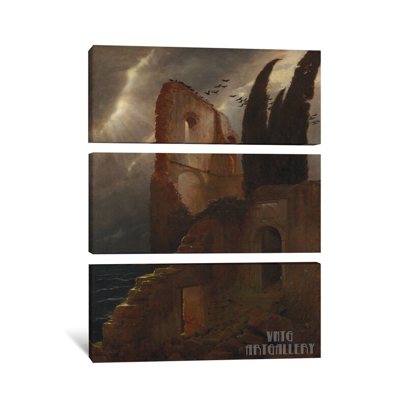 Arnold Böcklin : Ruin by the Sea 1881 Canvas Gallery Wrapped - Etsy
