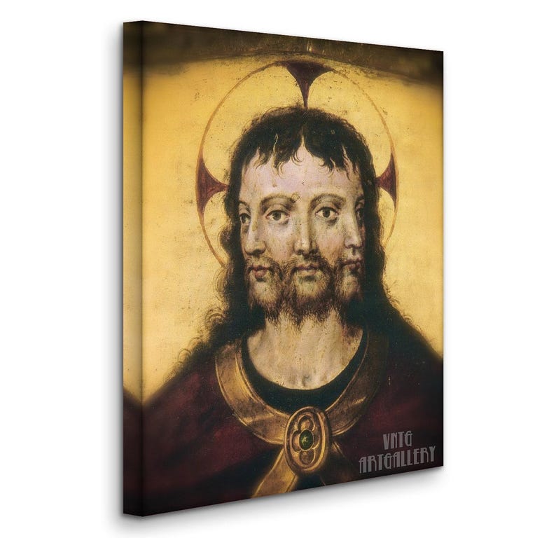 Jeronimo Cosida : Trifacial Trinity (1570) Canvas Gallery Wrapped or ...