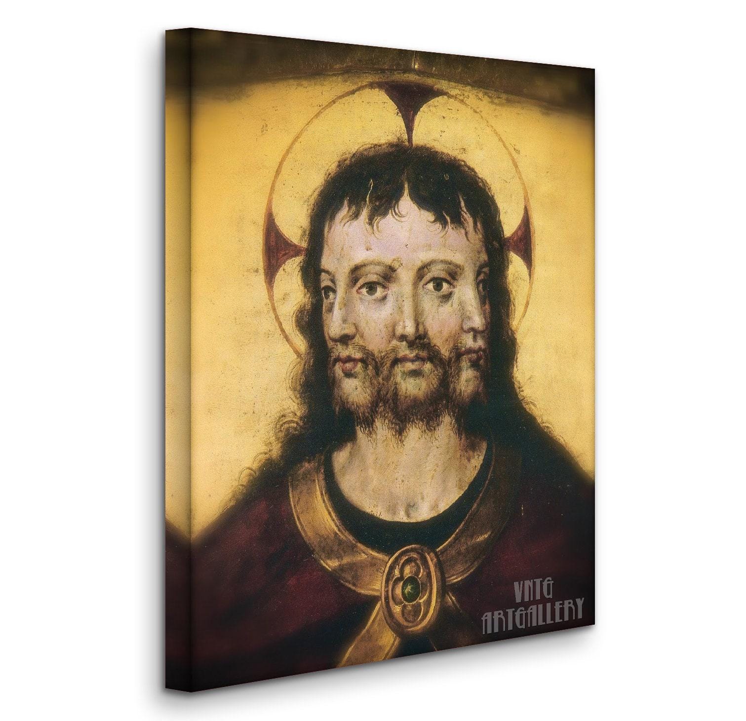 Jeronimo Cosida : Trifacial Trinity (1570) Canvas Gallery Wrapped or ...