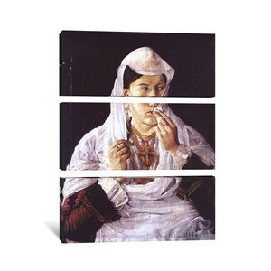 Kolë Idromeno : Motra Tone (1883) Canvas Gallery Wrapped or Framed ...