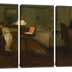 Edgar Degas Interior 1868 Canvas Gallery Wrapped Giclee | Etsy