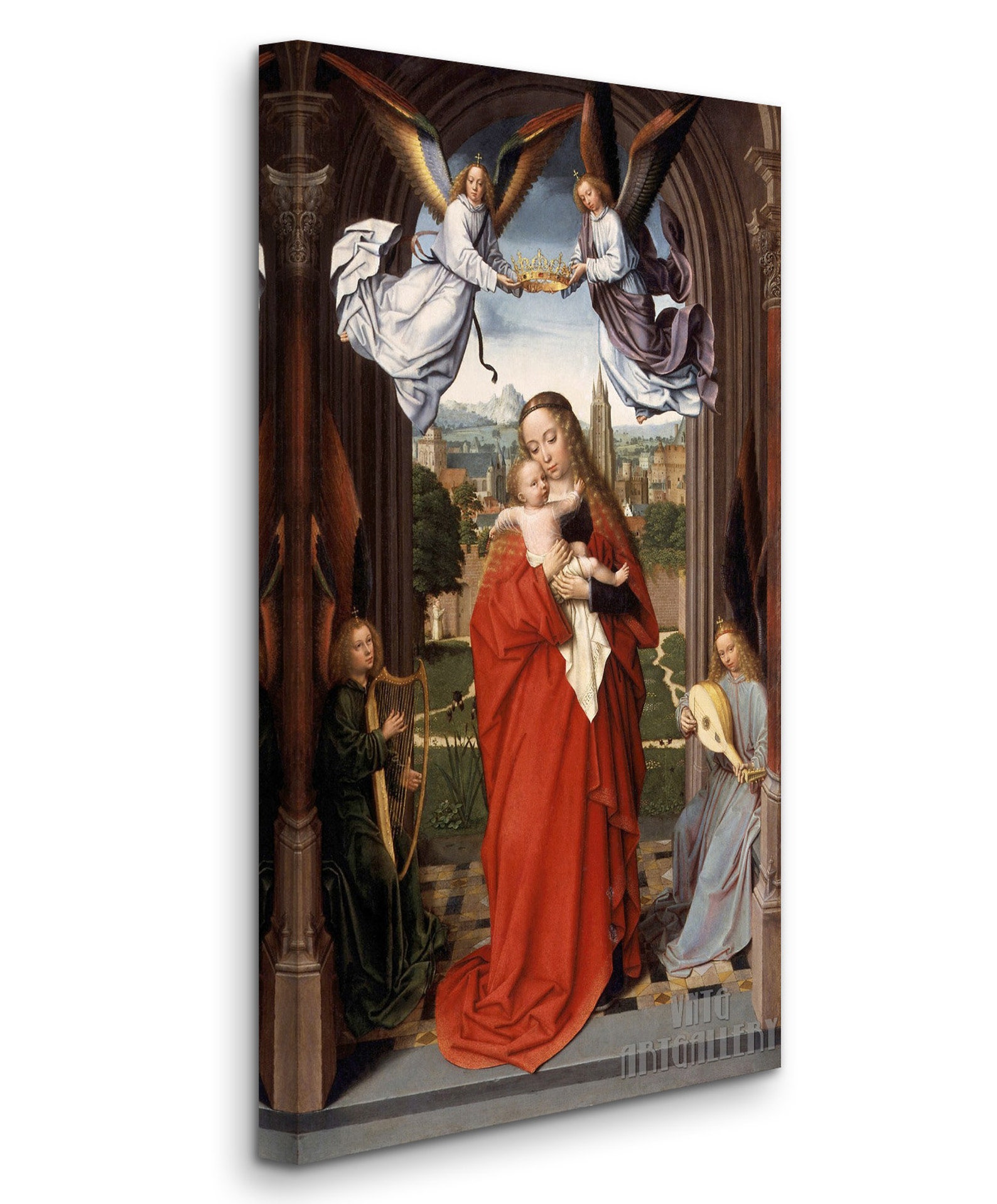 Gerard David : Virgin and Child With Four Angels 1510 Canvas - Etsy