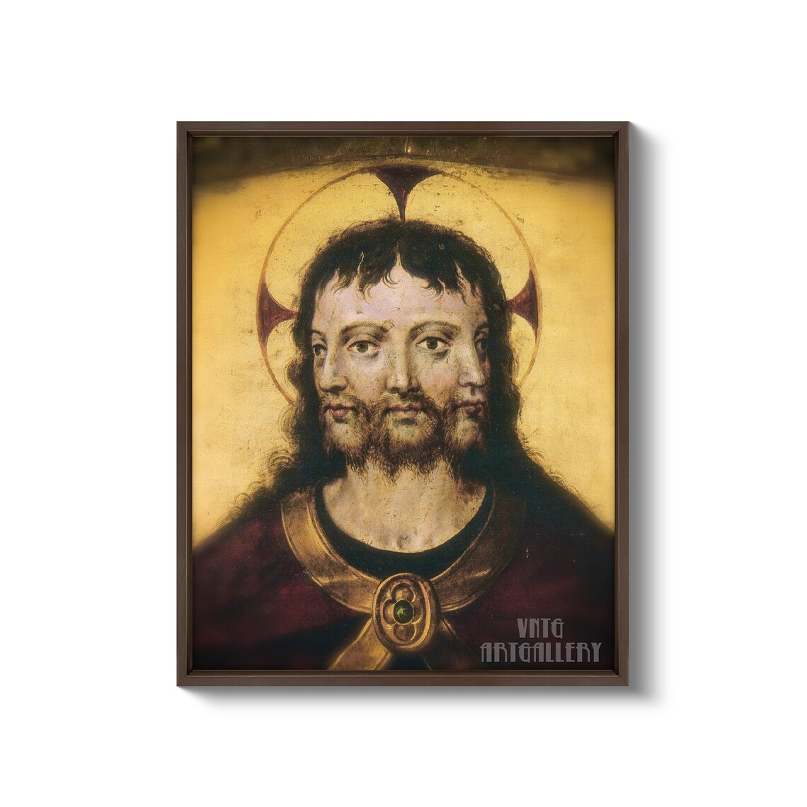 Jeronimo Cosida : Trifacial Trinity (1570) Canvas Gallery Wrapped or ...