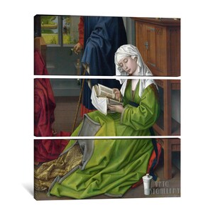 Rogier Van Der Weyden : the Magdalen Reading 1438 Canvas - Etsy