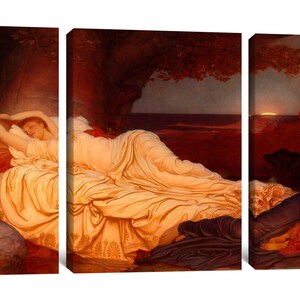 Frederic Leighton : Cymon and Iphigenia (1884) Canvas Gallery Wrapped ...