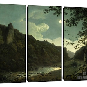 Joseph Wright of Derby : Dovedale by Moonlight 1785 Canvas - Etsy