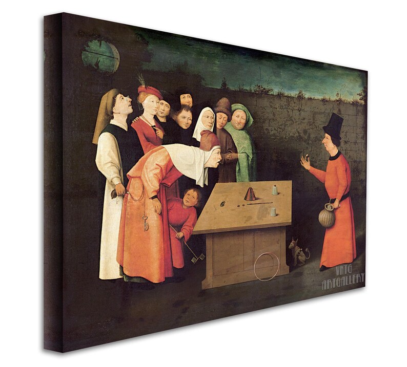 Hieronymus Bosch : the Conjurer (1502) Canvas Gallery Wrapped or Framed ...