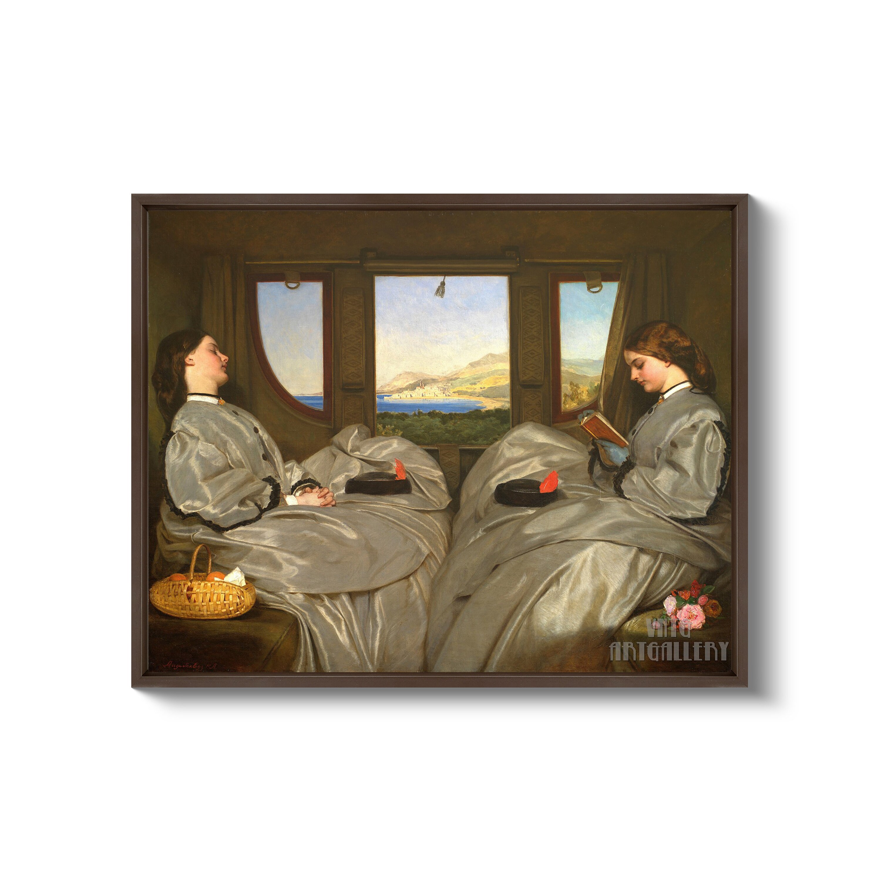 Augustus Leopold Egg : the Travelling Companions 1862 Canvas - Etsy