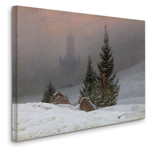 Caspar David Friedrich : Winter Landscape 1811 Canvas Gallery Wrapped ...