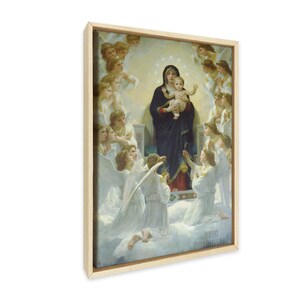William Adolphe Bouguereau : the Virgin With Angels 1900 Canvas Gallery ...