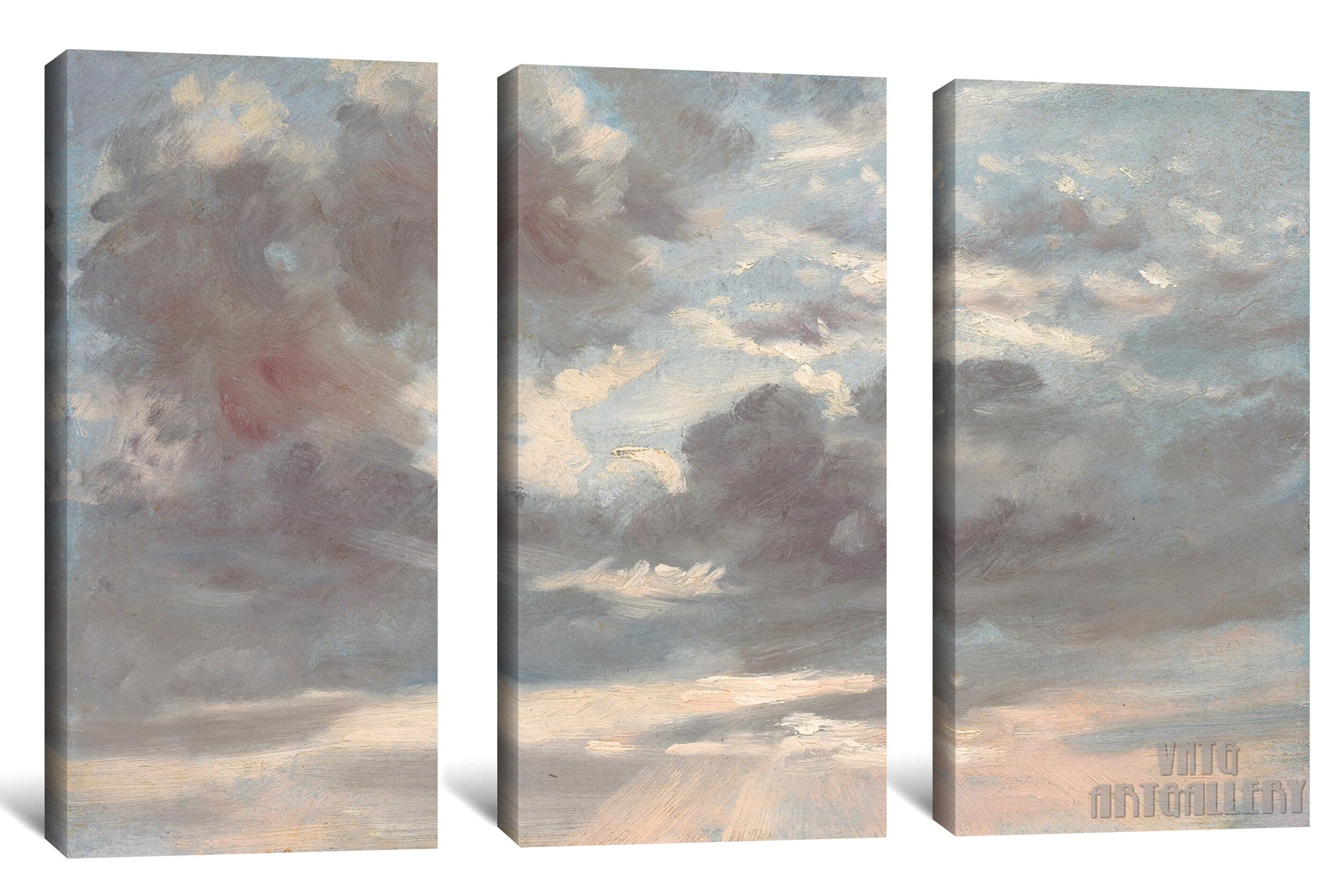 John Constable : Cloud Study Stormy Sunset (1821-22) Canvas Gallery Wrapped or Framed Giclee ...
