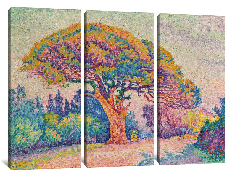 Paul Signac the Pine Tree at Saint-tropez 1909 Canvas | Etsy