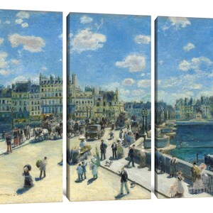 Auguste Renoir : Pont Neuf Paris (1872) Canvas Gallery Wrapped or ...