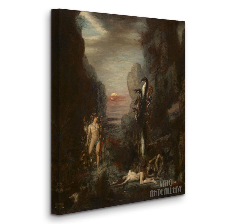 Gustave Moreau : Hercules and the Lernaean Hydra (1875-76) Canvas ...