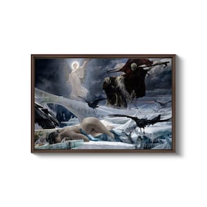 Adolf Hirémy-hirschl - Ahasuerus at the End of the World (1888) Canvas ...
